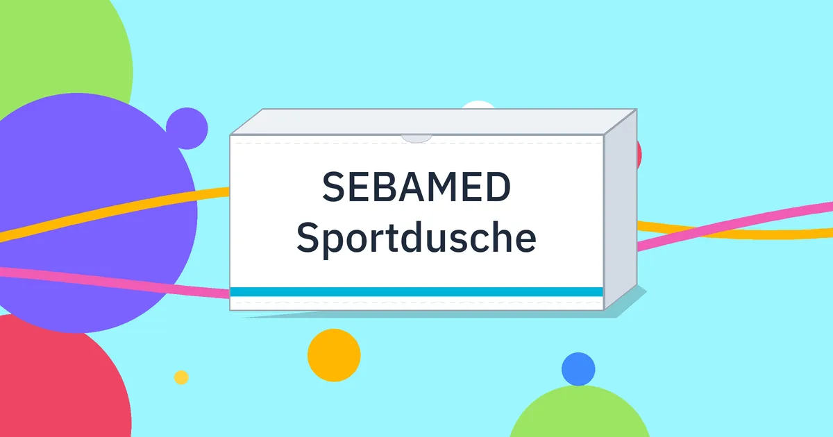 Symbolbild: Packung mit der Aufschrift SEBAMED Sportdusche (PZN 05005114) – Verfügbarkeit und Bezug in Apotheken in Frankfurt am Main