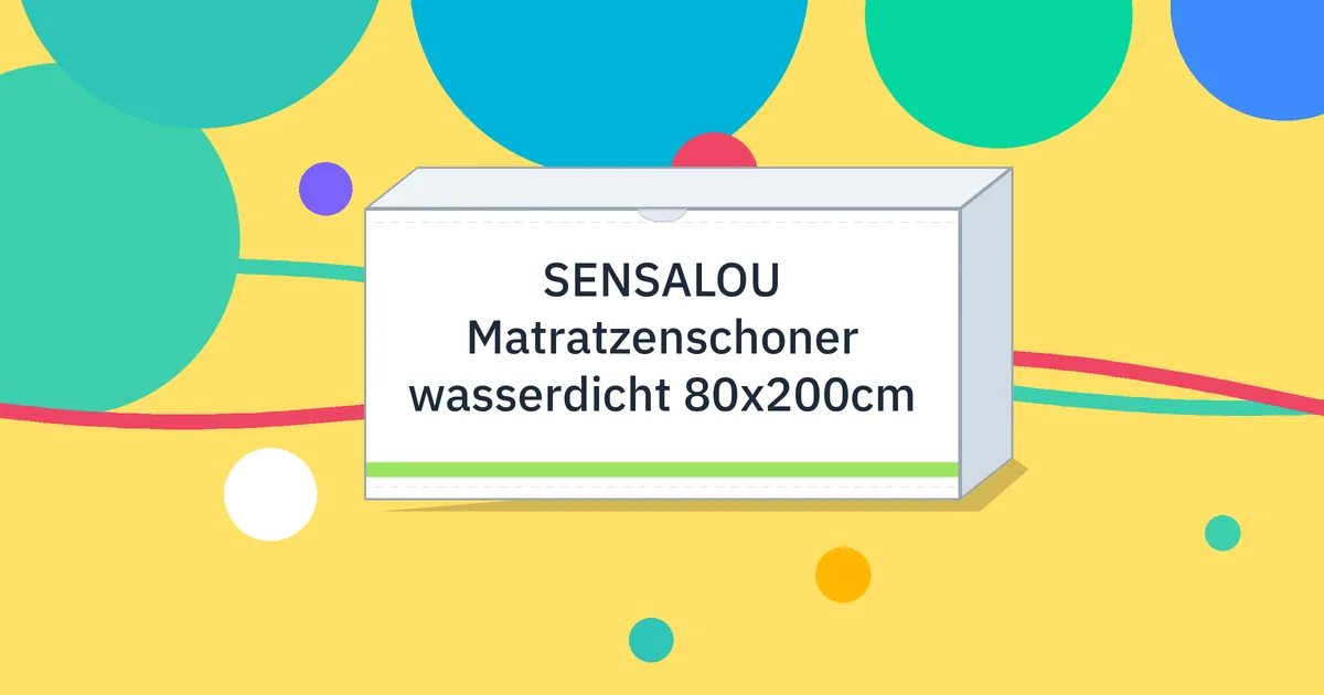 Symbolbild: Packung mit der Aufschrift SENSALOU Matratzenschoner wasserdicht 80x200cm (PZN 19227663) – Verfügbarkeit und Bezug in Apotheken in Frankfurt am Main