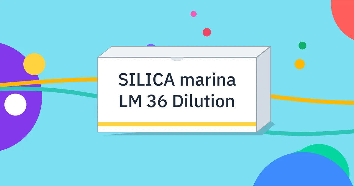 Symbolbild: Packung mit der Aufschrift SILICA marina LM 36 Dilution (PZN 13189973) – Verfügbarkeit und Bezug in Apotheken in Frankfurt am Main