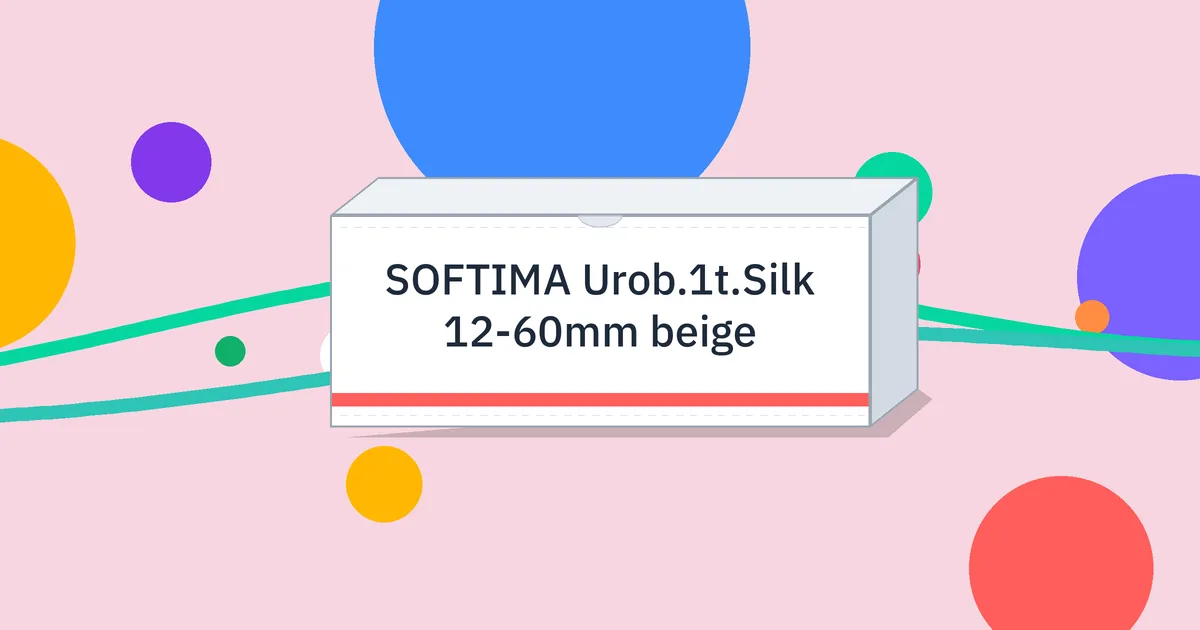 Symbolbild: Packung mit der Aufschrift SOFTIMA Urob.1t.Silk 12-60mm beige (PZN 17953419) – Verfügbarkeit und Bezug in Apotheken in Frankfurt am Main