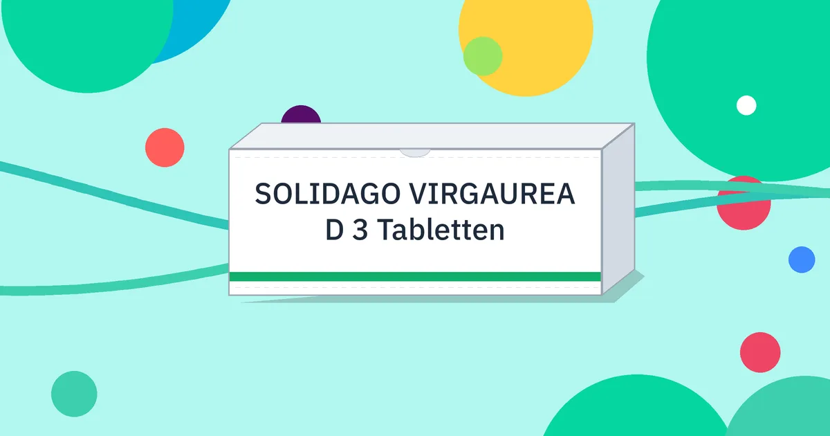 Symbolbild: Packung mit der Aufschrift SOLIDAGO VIRGAUREA D 3 Tabletten (PZN 02123273) – Verfügbarkeit und Bezug in Apotheken in Frankfurt am Main