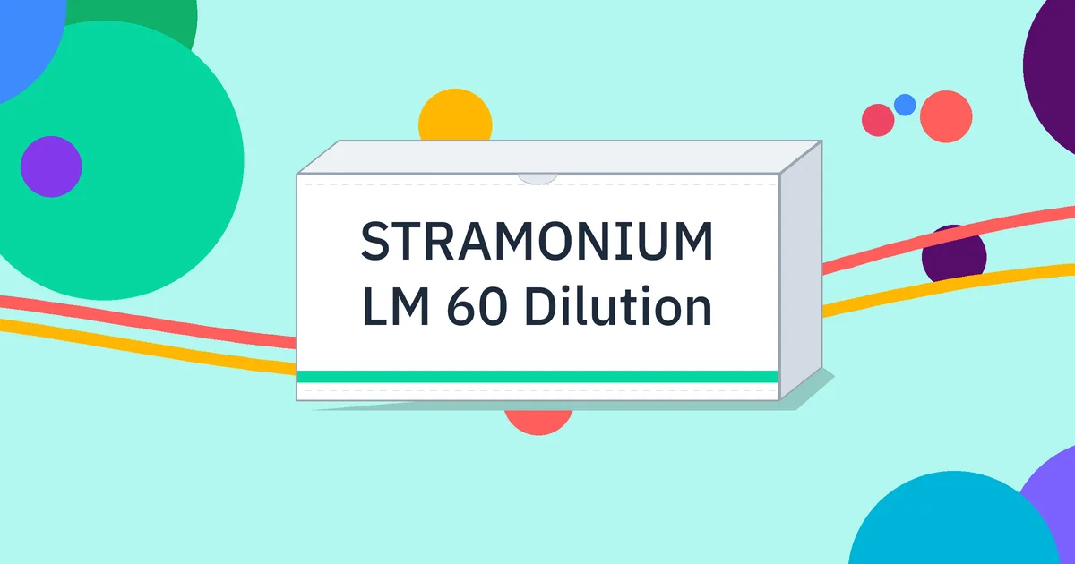 Symbolbild: Packung mit der Aufschrift STRAMONIUM LM 60 Dilution (PZN 13202047) – Verfügbarkeit und Bezug in Apotheken in Frankfurt am Main