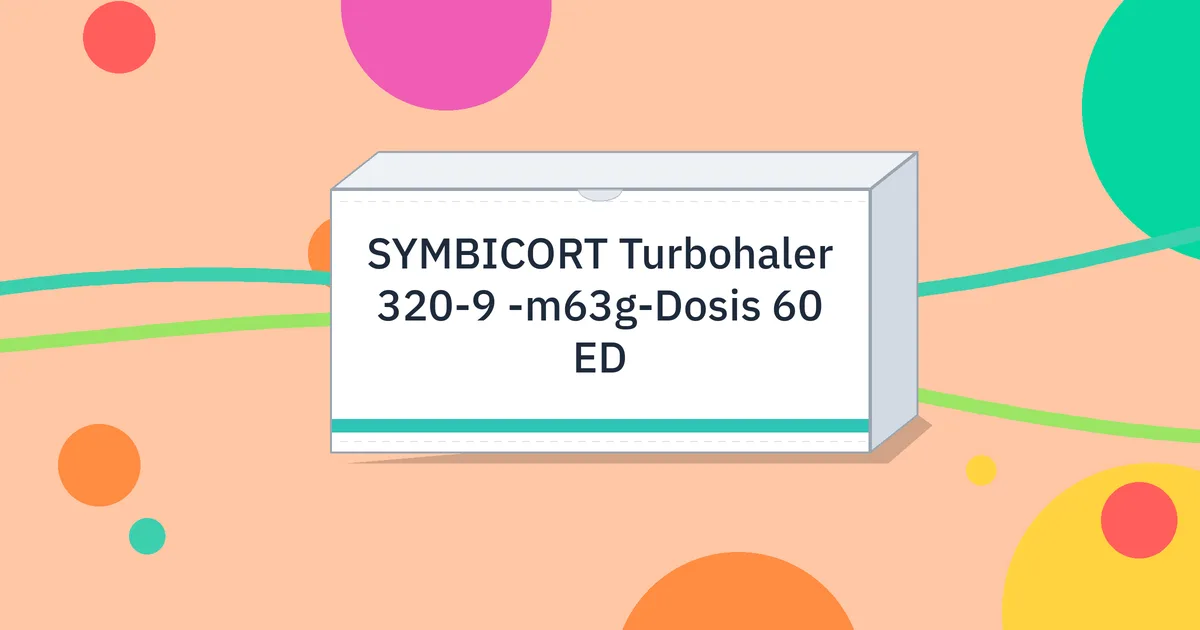 Symbolbild: Packung mit der Aufschrift SYMBICORT Turbohaler 320-9 -m63g-Dosis 60 ED (PZN 00017928) – Verfügbarkeit und Bezug in Apotheken in Frankfurt am Main