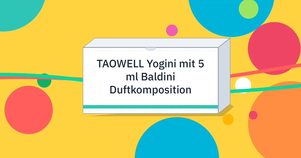 Symbolbild: Packung mit der Aufschrift TAOWELL Yogini mit 5 ml Baldini Duftkomposition (PZN 16022541) – Verfügbarkeit und Bezug in Apotheken in Frankfurt am Main