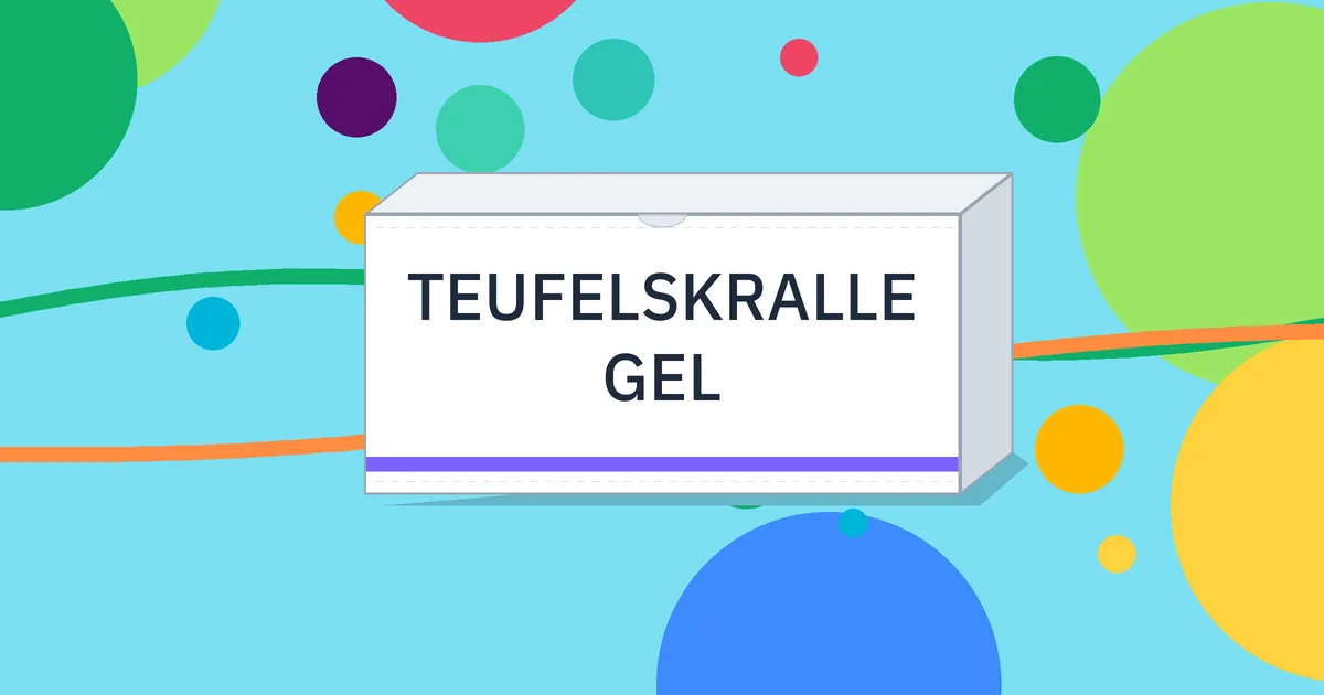Symbolbild: Packung mit der Aufschrift TEUFELSKRALLE GEL (PZN 06331991) – Verfügbarkeit und Bezug in Apotheken in Frankfurt am Main