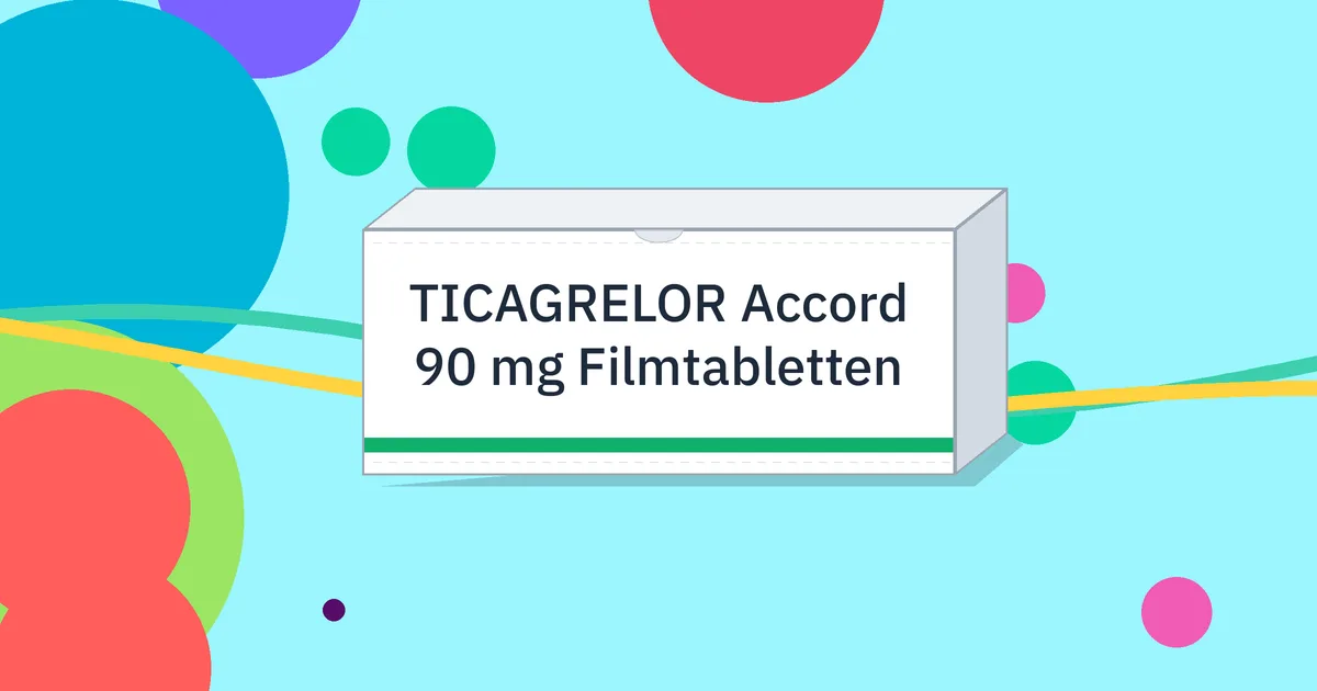 Symbolbild: Packung mit der Aufschrift TICAGRELOR Accord 90 mg Filmtabletten (PZN 19740248) – Verfügbarkeit und Bezug in Apotheken in Frankfurt am Main