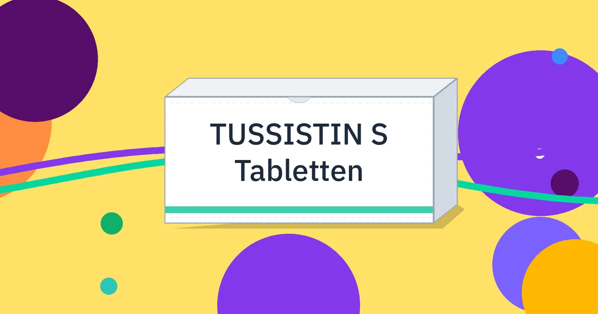 Symbolbild: Packung mit der Aufschrift TUSSISTIN S Tabletten (PZN 04043957) – Verfügbarkeit und Bezug in Apotheken in Frankfurt am Main