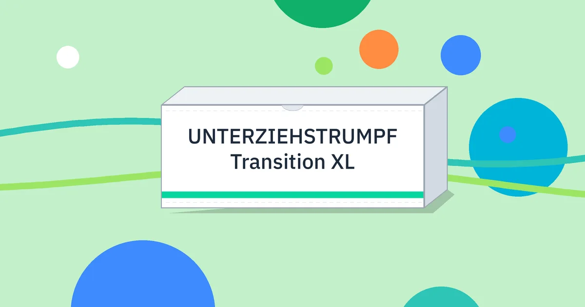 Symbolbild: Packung mit der Aufschrift UNTERZIEHSTRUMPF Transition XL (PZN 18652766) – Verfügbarkeit und Bezug in Apotheken in Frankfurt am Main