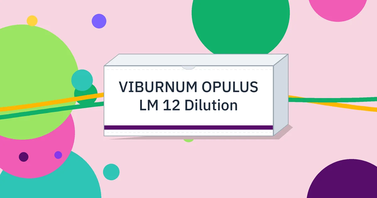 Symbolbild: Packung mit der Aufschrift VIBURNUM OPULUS LM 12 Dilution (PZN 13270847) – Verfügbarkeit und Bezug in Apotheken in Frankfurt am Main