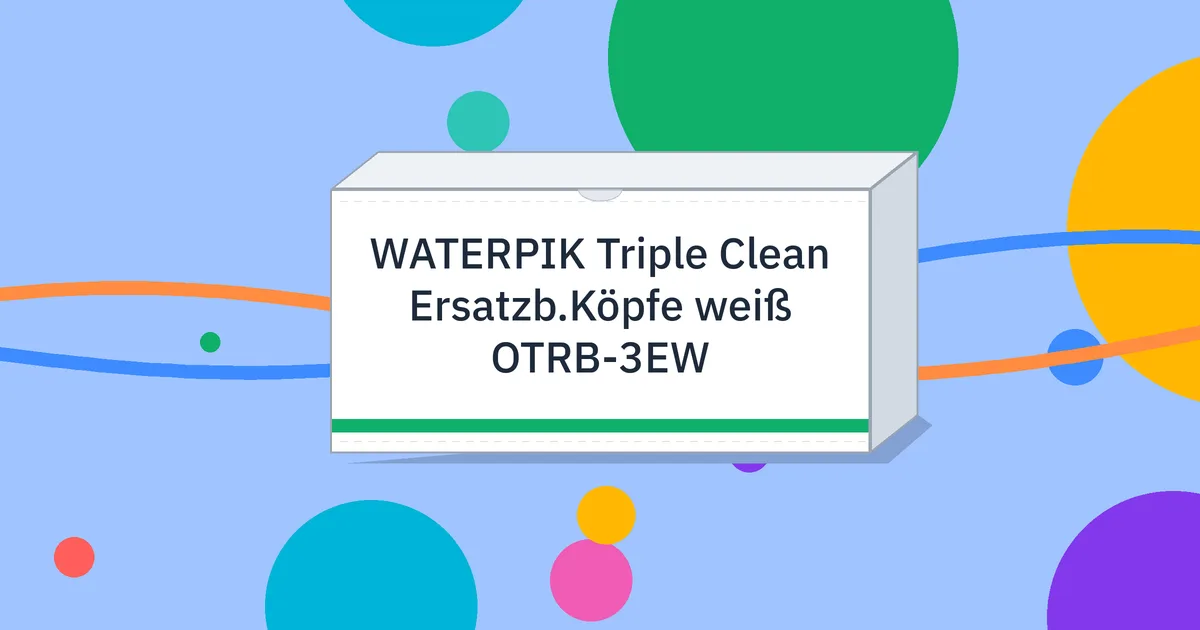 Symbolbild: Packung mit der Aufschrift WATERPIK Triple Clean Ersatzb.Köpfe weiß OTRB-3EW (PZN 15530755) – Verfügbarkeit und Bezug in Apotheken in Frankfurt am Main