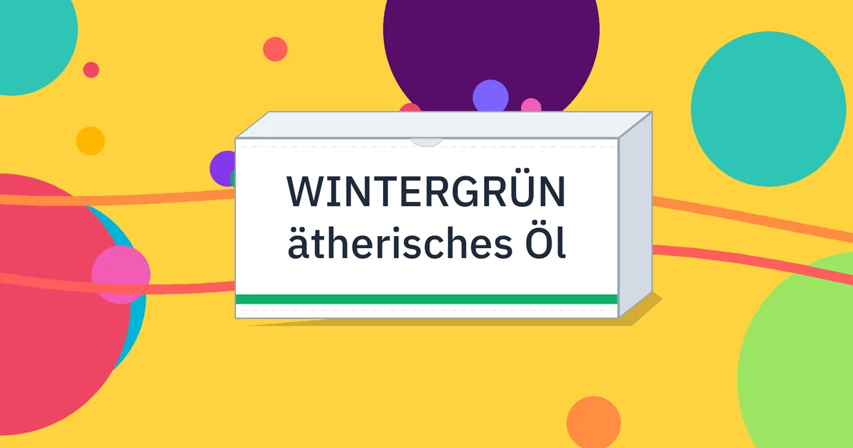 Symbolbild: Packung mit der Aufschrift WINTERGRÜN ätherisches Öl (PZN 01252991) – Verfügbarkeit und Bezug in Apotheken in Frankfurt am Main