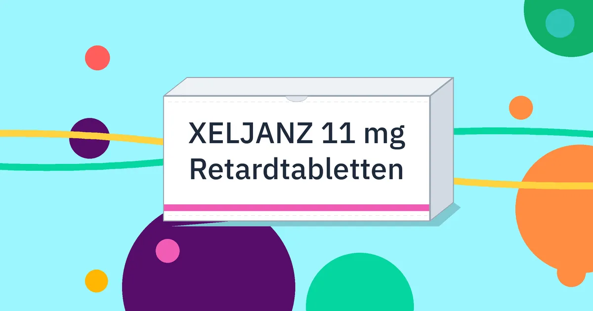 Symbolbild: Packung mit der Aufschrift XELJANZ 11 mg Retardtabletten (PZN 19871571) – Verfügbarkeit und Bezug in Apotheken in Frankfurt am Main