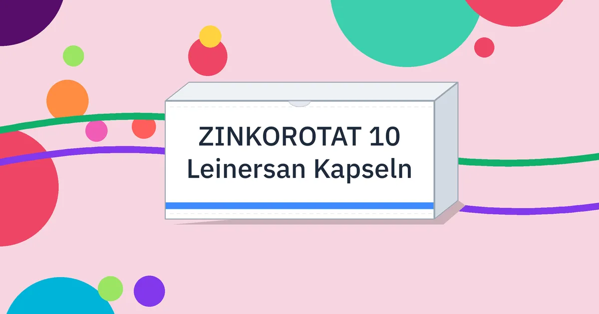 Symbolbild: Packung mit der Aufschrift ZINKOROTAT 10 Leinersan Kapseln (PZN 08878624) – Verfügbarkeit und Bezug in Apotheken in Frankfurt am Main