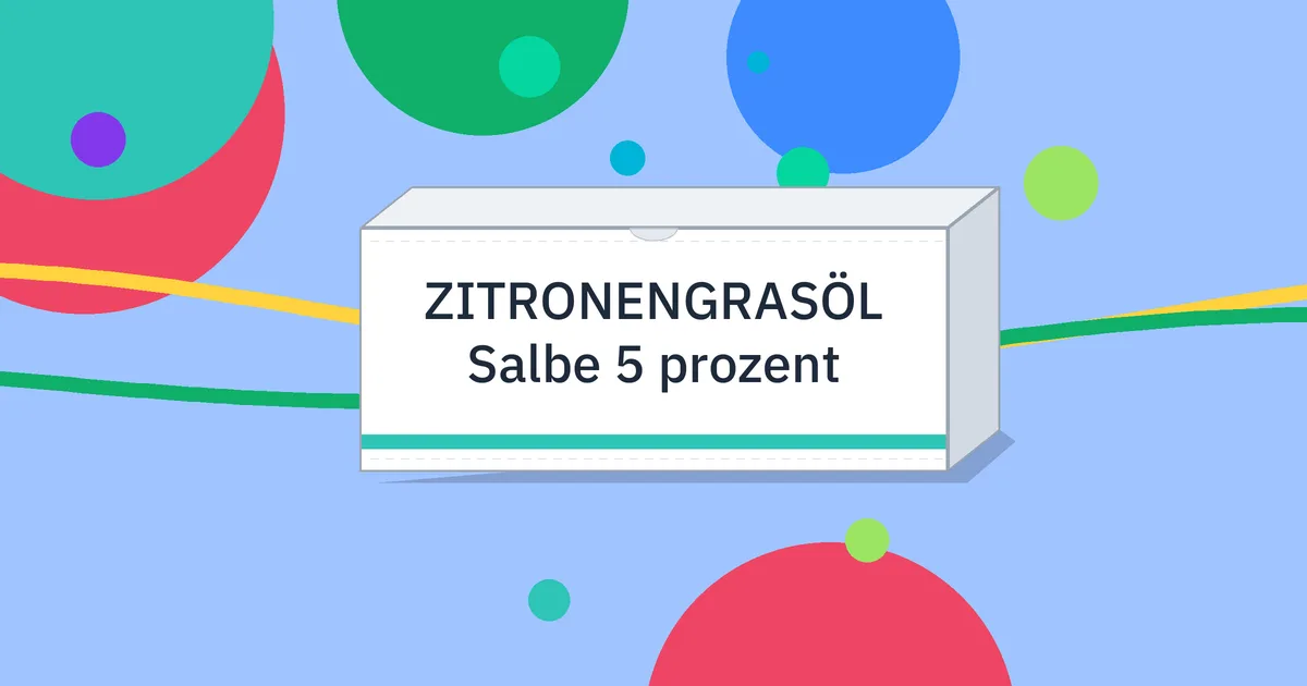 Symbolbild: Packung mit der Aufschrift ZITRONENGRASÖL Salbe 5 prozent (PZN 18901732) – Verfügbarkeit und Bezug in Apotheken in Frankfurt am Main