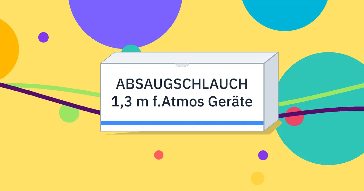 Symbolbild: Packung mit der Aufschrift ABSAUGSCHLAUCH 1,3 m f.Atmos Geräte (PZN 02196941) – Verfügbarkeit und Bezug in Apotheken in Frankfurt am Main