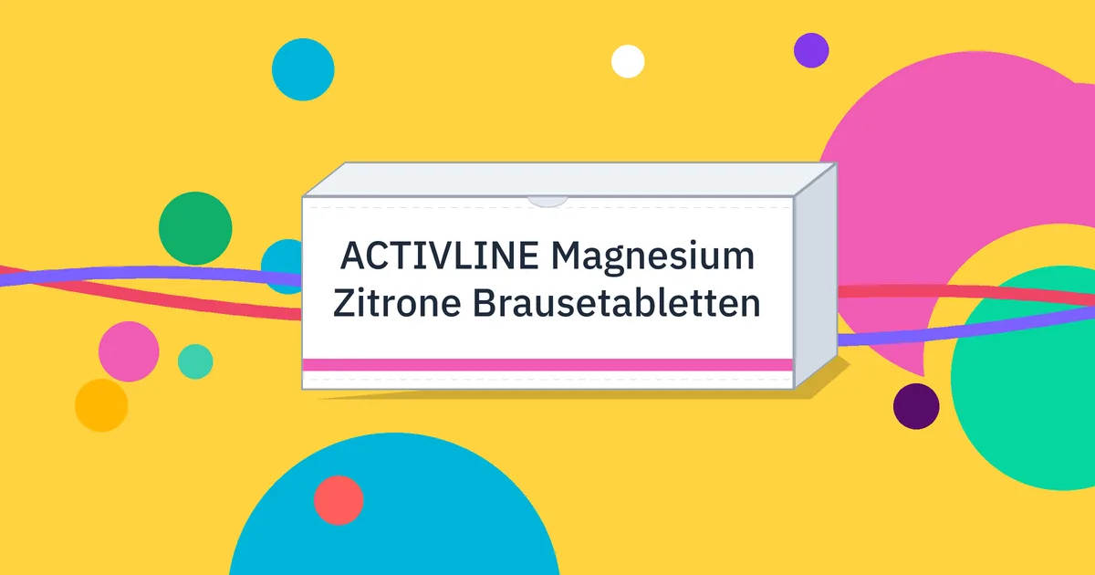Symbolbild: Packung mit der Aufschrift ACTIVLINE Magnesium Zitrone Brausetabletten (PZN 08717306) – Verfügbarkeit und Bezug in Apotheken in Frankfurt am Main