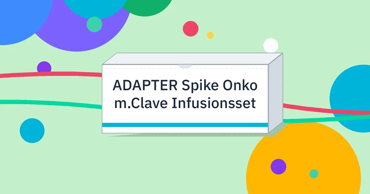 Symbolbild: Packung mit der Aufschrift ADAPTER Spike Onko m.Clave Infusionsset (PZN 06143054) – Verfügbarkeit und Bezug in Apotheken in Frankfurt am Main