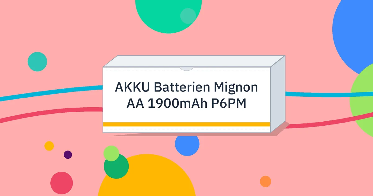 Symbolbild: Packung mit der Aufschrift AKKU Batterien Mignon AA 1900mAh P6PM (PZN 10000099) – Verfügbarkeit und Bezug in Apotheken in Frankfurt am Main
