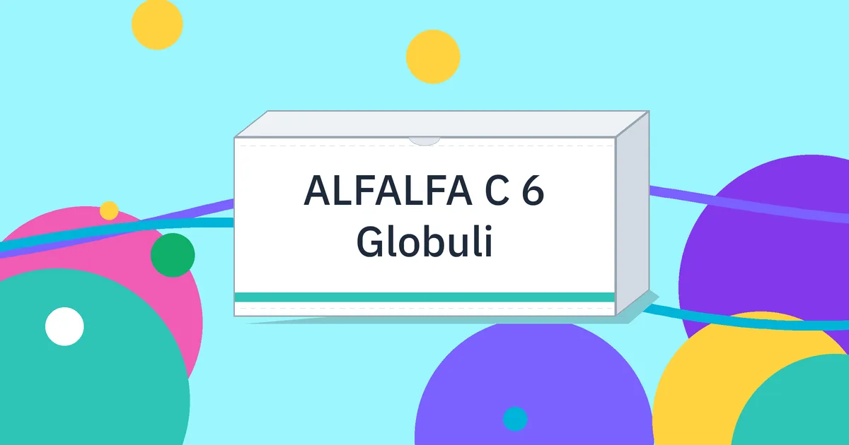 Symbolbild: Packung mit der Aufschrift ALFALFA C 6 Globuli (PZN 16688576) – Verfügbarkeit und Bezug in Apotheken in Frankfurt am Main