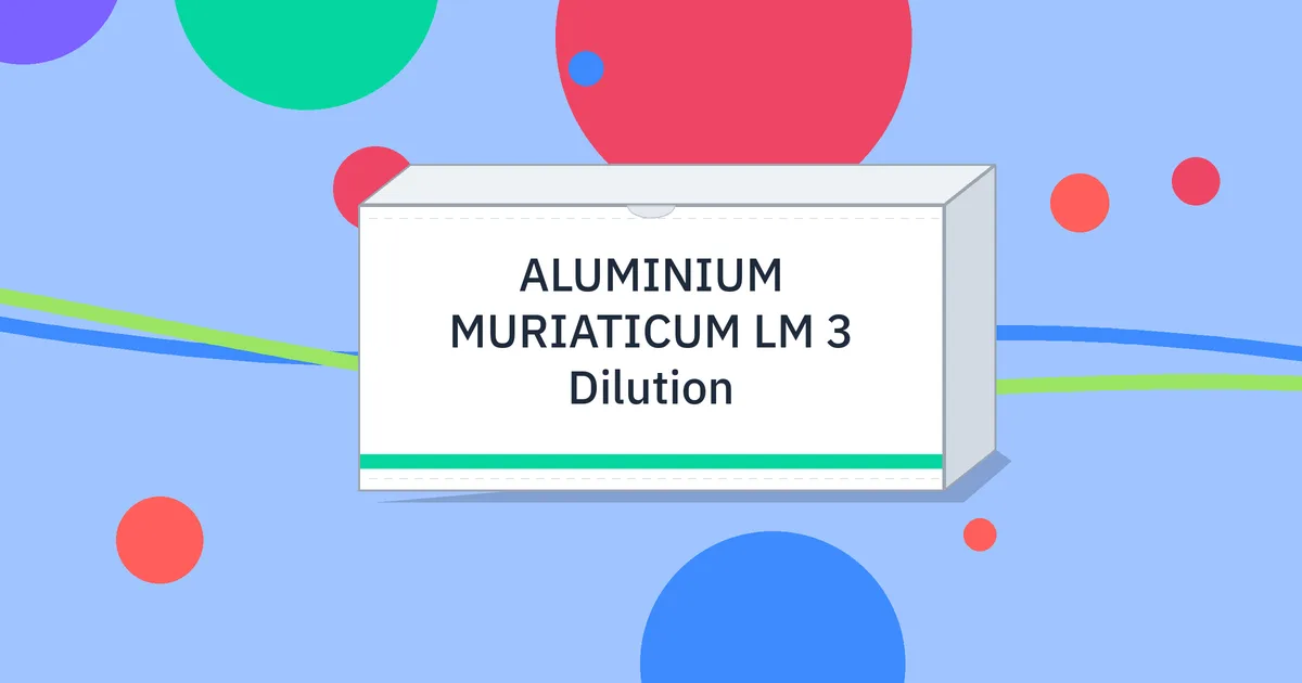 Symbolbild: Packung mit der Aufschrift ALUMINIUM MURIATICUM LM 3 Dilution (PZN 13316590) – Verfügbarkeit und Bezug in Apotheken in Frankfurt am Main