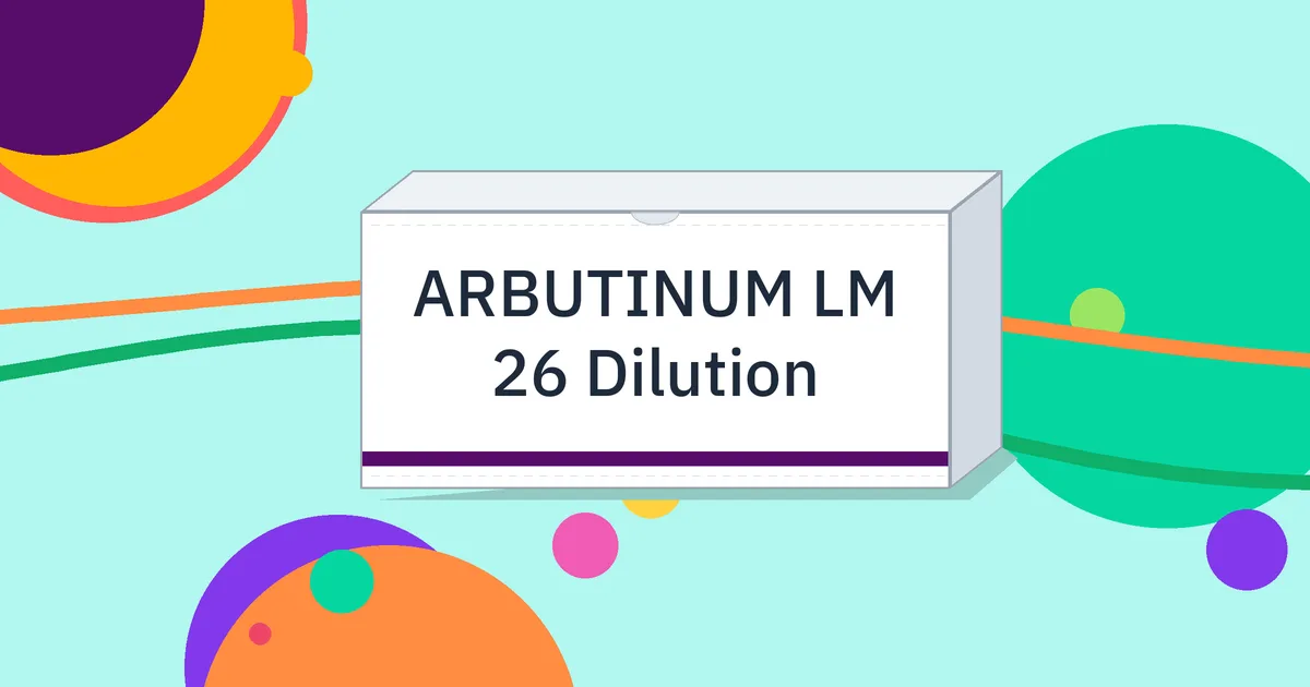 Symbolbild: Packung mit der Aufschrift ARBUTINUM LM 26 Dilution (PZN 13386969) – Verfügbarkeit und Bezug in Apotheken in Frankfurt am Main