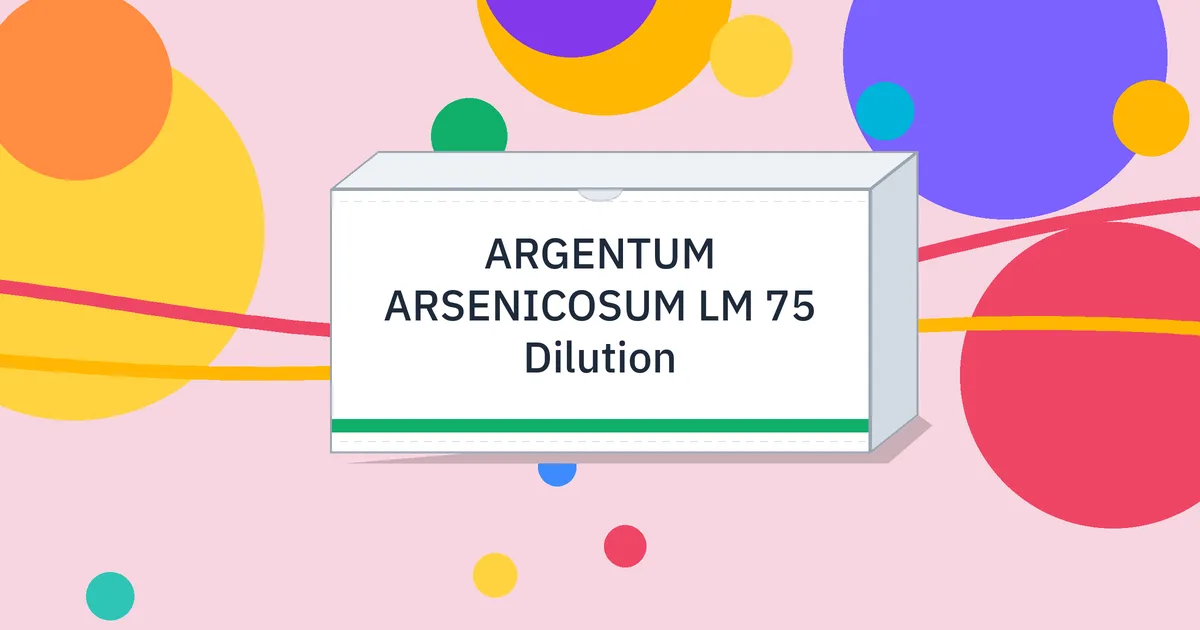 Symbolbild: Packung mit der Aufschrift ARGENTUM ARSENICOSUM LM 75 Dilution (PZN 12767161) – Verfügbarkeit und Bezug in Apotheken in Frankfurt am Main