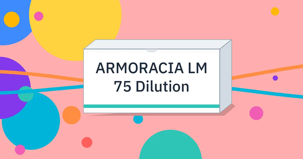 Symbolbild: Packung mit der Aufschrift ARMORACIA LM 75 Dilution (PZN 13393834) – Verfügbarkeit und Bezug in Apotheken in Frankfurt am Main