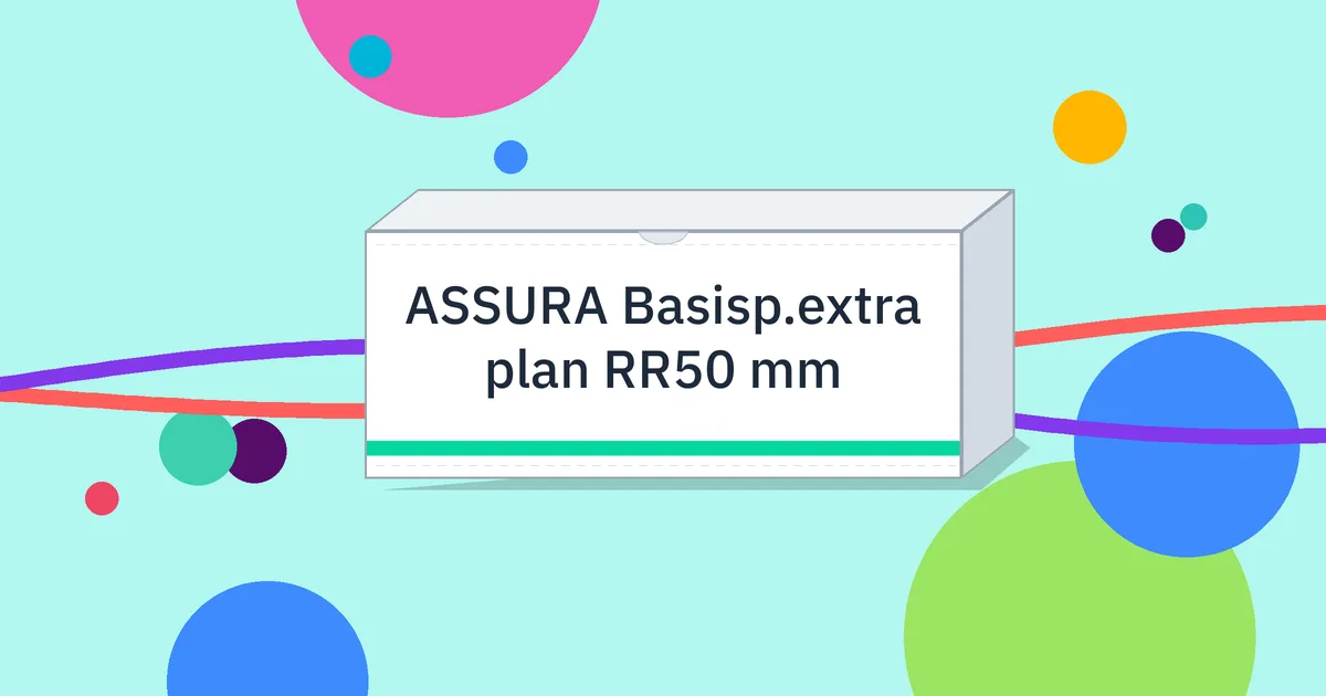 Symbolbild: Packung mit der Aufschrift ASSURA Basisp.extra plan RR50 mm (PZN 12465543) – Verfügbarkeit und Bezug in Apotheken in Frankfurt am Main