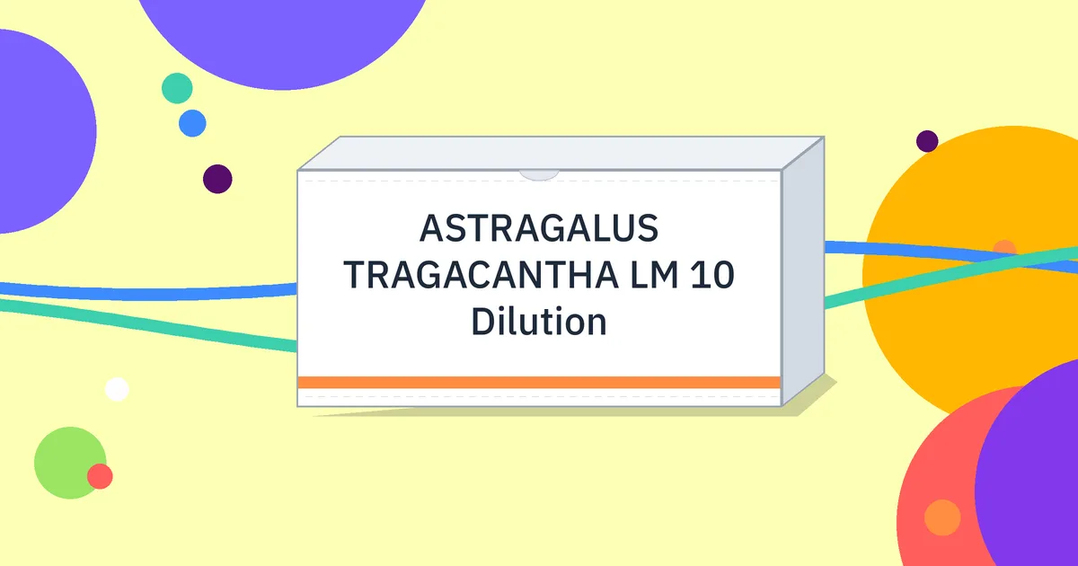 Symbolbild: Packung mit der Aufschrift ASTRAGALUS TRAGACANTHA LM 10 Dilution (PZN 13404791) – Verfügbarkeit und Bezug in Apotheken in Frankfurt am Main