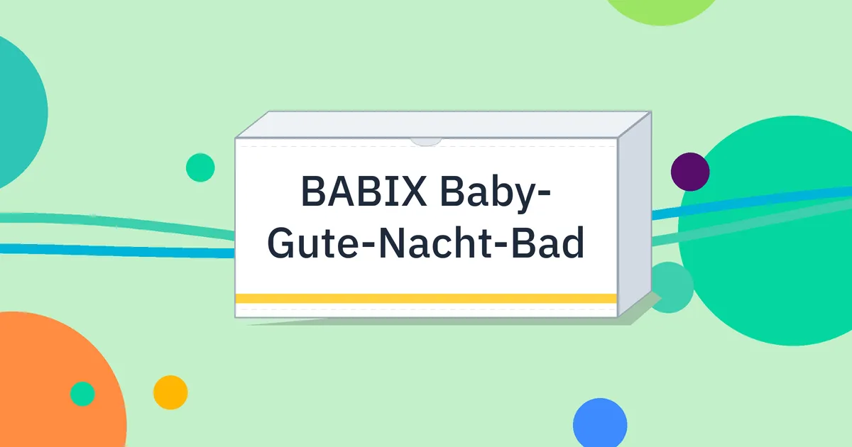 Symbolbild: Packung mit der Aufschrift BABIX Baby-Gute-Nacht-Bad (PZN 14419903) – Verfügbarkeit und Bezug in Apotheken in Frankfurt am Main