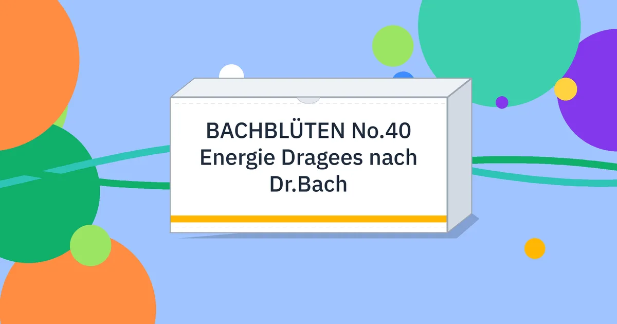 Symbolbild: Packung mit der Aufschrift BACHBLÜTEN No.40 Energie Dragees nach Dr.Bach (PZN 10519878) – Verfügbarkeit und Bezug in Apotheken in Frankfurt am Main