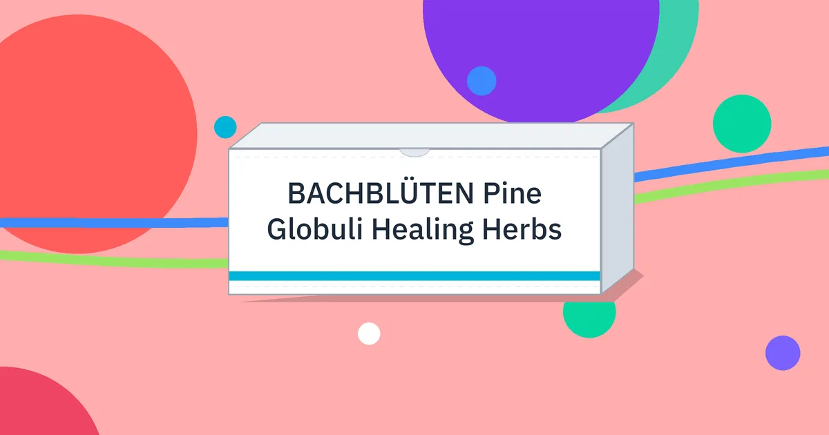 Symbolbild: Packung mit der Aufschrift BACHBLÜTEN Pine Globuli Healing Herbs (PZN 07366141) – Verfügbarkeit und Bezug in Apotheken in Frankfurt am Main