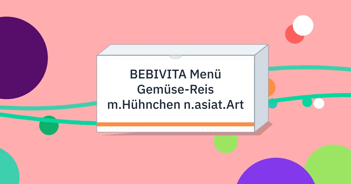 Symbolbild: Packung mit der Aufschrift BEBIVITA Menü Gemüse-Reis m.Hühnchen n.asiat.Art (PZN 16936063) – Verfügbarkeit und Bezug in Apotheken in Frankfurt am Main