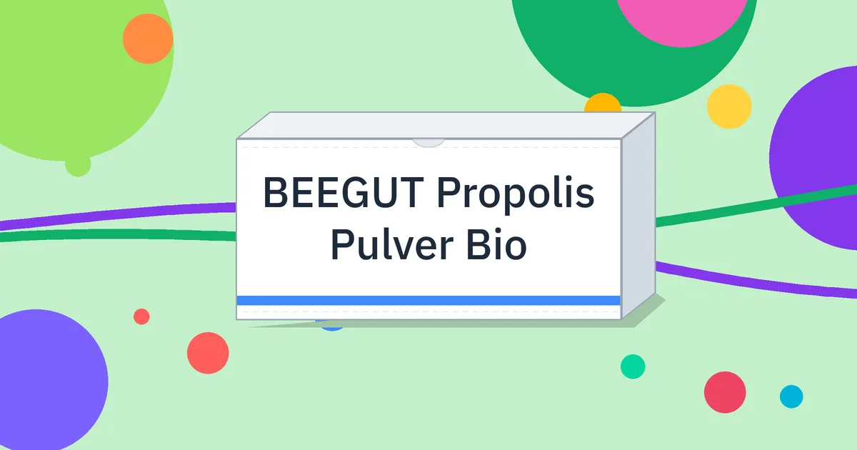 Symbolbild: Packung mit der Aufschrift BEEGUT Propolis Pulver Bio (PZN 17756357) – Verfügbarkeit und Bezug in Apotheken in Frankfurt am Main