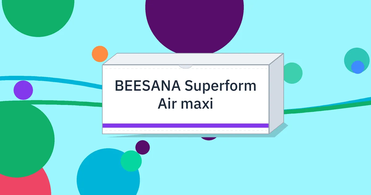 Symbolbild: Packung mit der Aufschrift BEESANA Superform Air maxi (PZN 08834851) – Verfügbarkeit und Bezug in Apotheken in Frankfurt am Main