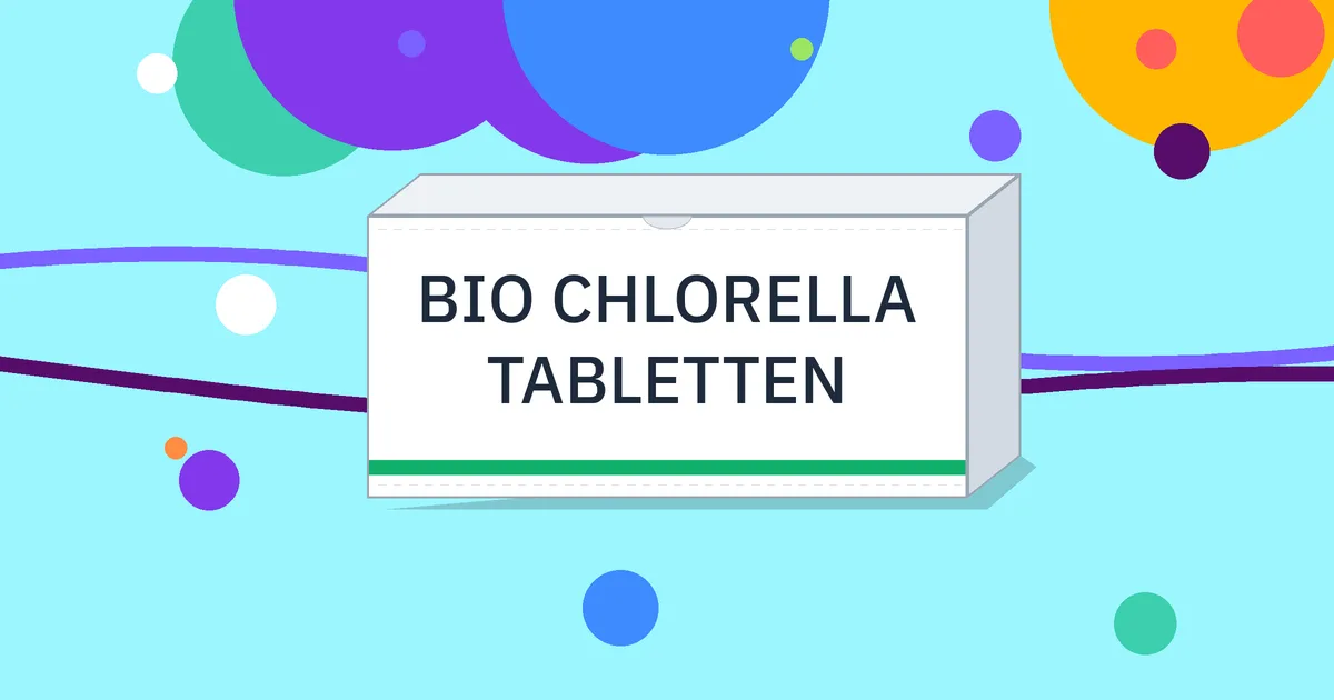 Symbolbild: Packung mit der Aufschrift BIO CHLORELLA TABLETTEN (PZN 11188202) – Verfügbarkeit und Bezug in Apotheken in Frankfurt am Main