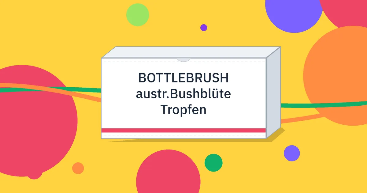 Symbolbild: Packung mit der Aufschrift BOTTLEBRUSH austr.Bushblüte Tropfen (PZN 06126386) – Verfügbarkeit und Bezug in Apotheken in Frankfurt am Main
