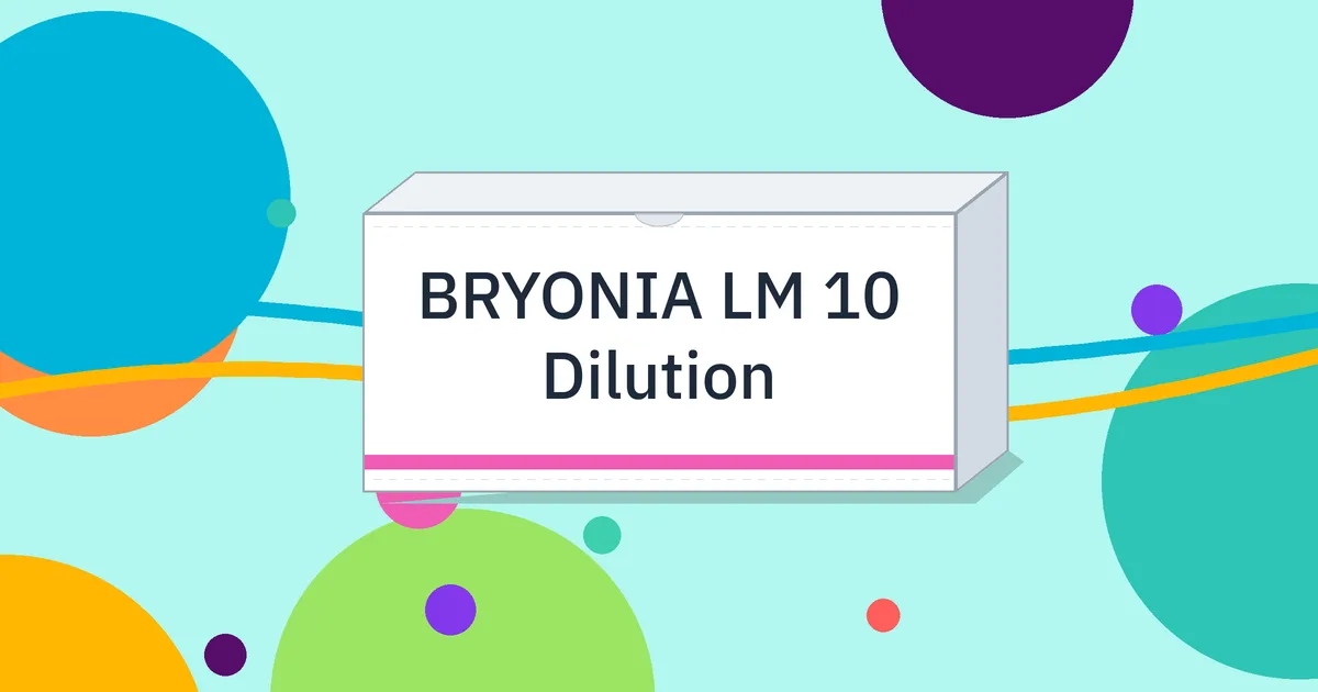 Symbolbild: Packung mit der Aufschrift BRYONIA LM 10 Dilution (PZN 12796961) – Verfügbarkeit und Bezug in Apotheken in Frankfurt am Main