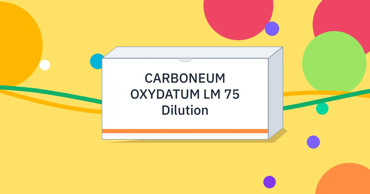 Symbolbild: Packung mit der Aufschrift CARBONEUM OXYDATUM LM 75 Dilution (PZN 13428923) – Verfügbarkeit und Bezug in Apotheken in Frankfurt am Main