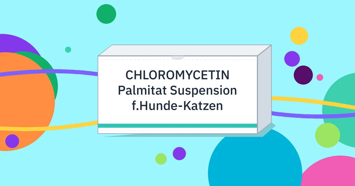 Symbolbild: Packung mit der Aufschrift CHLOROMYCETIN Palmitat Suspension f.Hunde-Katzen (PZN 02753910) – Verfügbarkeit und Bezug in Apotheken in Frankfurt am Main