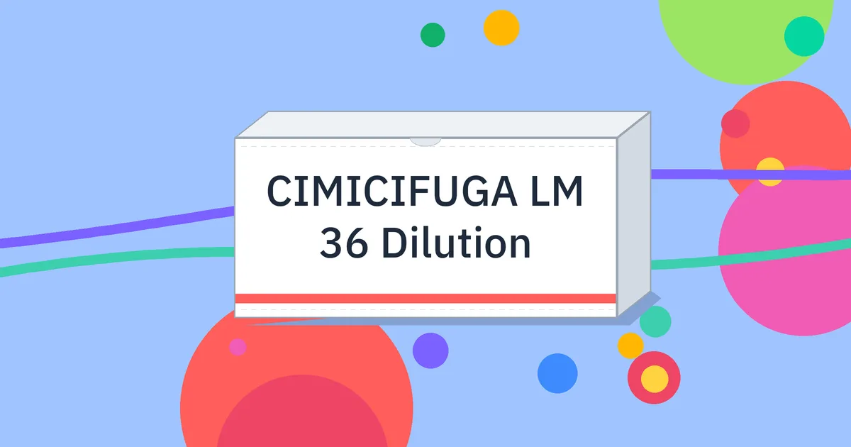 Symbolbild: Packung mit der Aufschrift CIMICIFUGA LM 36 Dilution (PZN 12819308) – Verfügbarkeit und Bezug in Apotheken in Frankfurt am Main