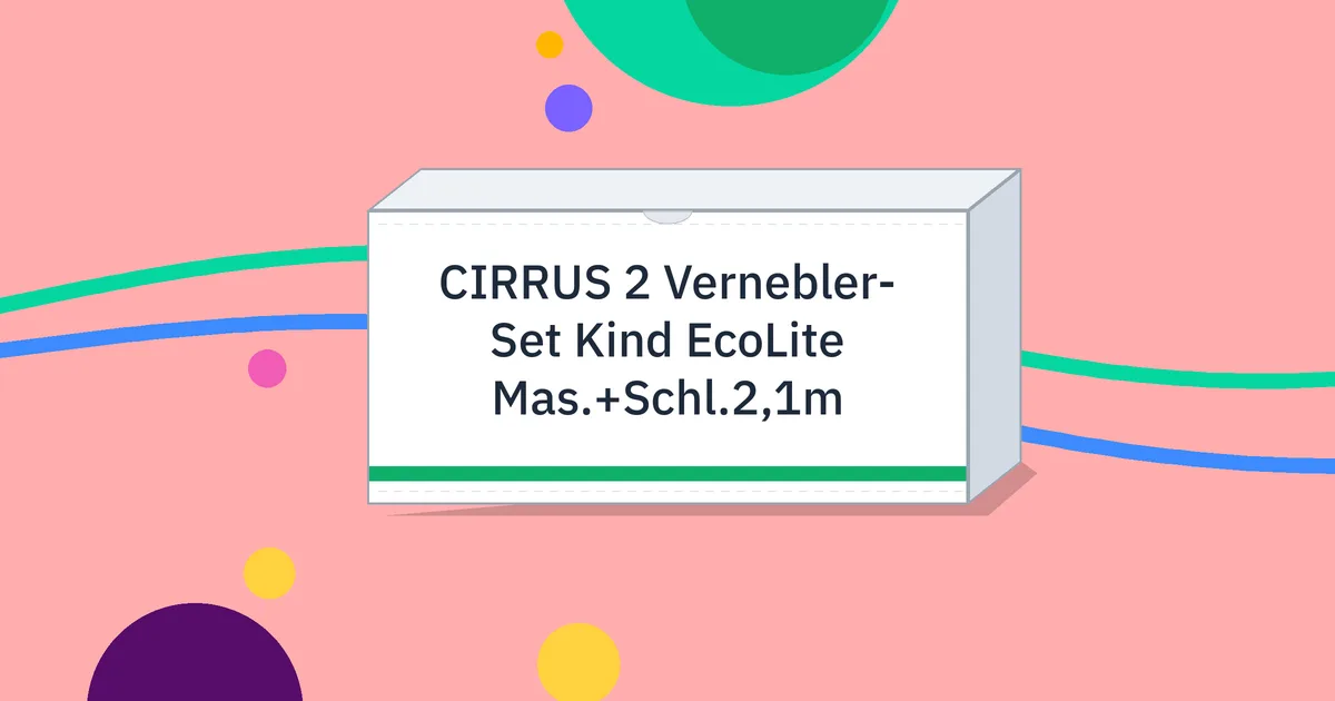 Symbolbild: Packung mit der Aufschrift CIRRUS 2 Vernebler-Set Kind EcoLite Mas.+Schl.2,1m (PZN 17433039) – Verfügbarkeit und Bezug in Apotheken in Frankfurt am Main