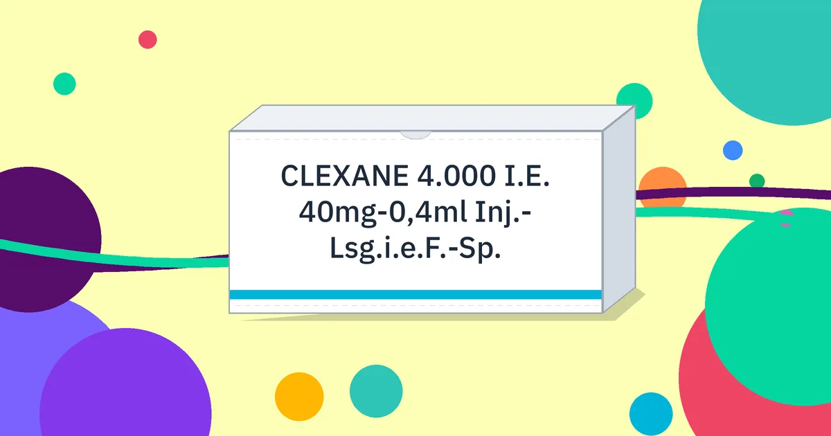 Symbolbild: Packung mit der Aufschrift CLEXANE 4.000 I.E. 40mg-0,4ml Inj.-Lsg.i.e.F.-Sp. (PZN 16770384) – Verfügbarkeit und Bezug in Apotheken in Frankfurt am Main