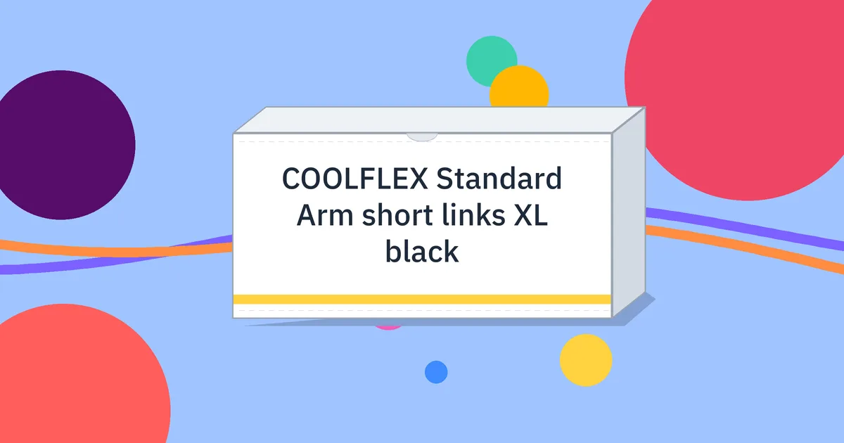 Symbolbild: Packung mit der Aufschrift COOLFLEX Standard Arm short links XL black (PZN 20382713) – Verfügbarkeit und Bezug in Apotheken in Frankfurt am Main