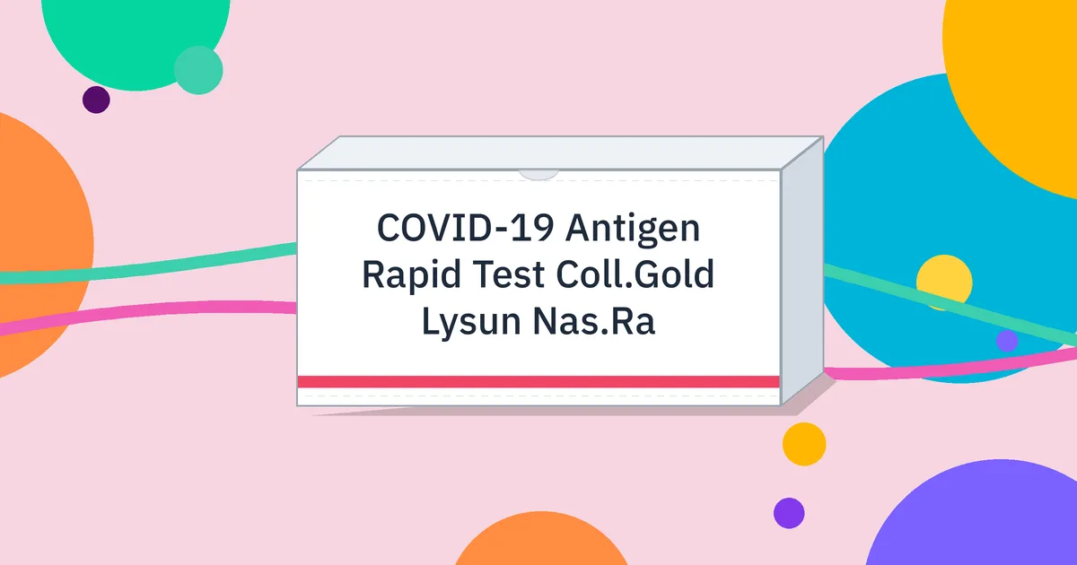 Symbolbild: Packung mit der Aufschrift COVID-19 Antigen Rapid Test Coll.Gold Lysun Nas.Ra (PZN 17430360) – Verfügbarkeit und Bezug in Apotheken in Frankfurt am Main