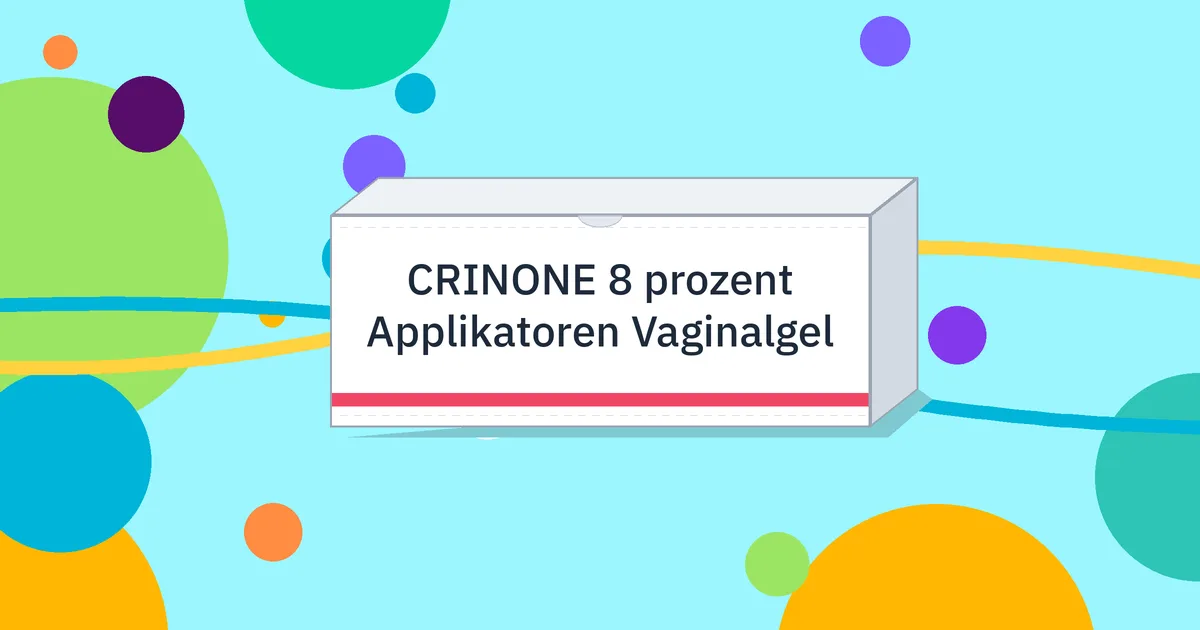 Symbolbild: Packung mit der Aufschrift CRINONE 8 prozent Applikatoren Vaginalgel (PZN 08819030) – Verfügbarkeit und Bezug in Apotheken in Frankfurt am Main