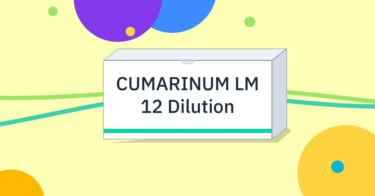 Symbolbild: Packung mit der Aufschrift CUMARINUM LM 12 Dilution (PZN 12836821) – Verfügbarkeit und Bezug in Apotheken in Frankfurt am Main