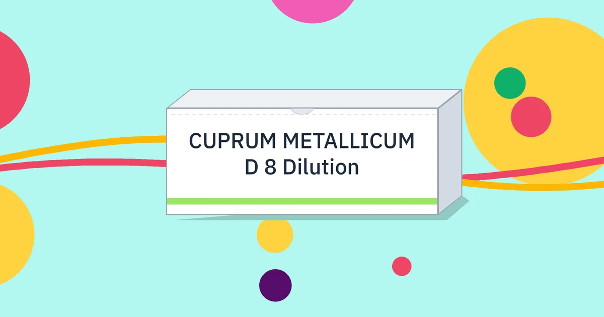 Symbolbild: Packung mit der Aufschrift CUPRUM METALLICUM D 8 Dilution (PZN 02612486) – Verfügbarkeit und Bezug in Apotheken in Frankfurt am Main