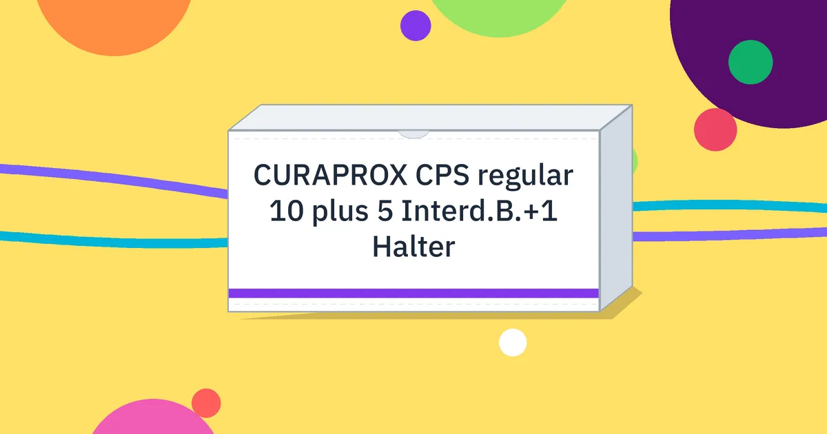 Symbolbild: Packung mit der Aufschrift CURAPROX CPS regular 10 plus 5 Interd.B.+1 Halter (PZN 16009003) – Verfügbarkeit und Bezug in Apotheken in Frankfurt am Main