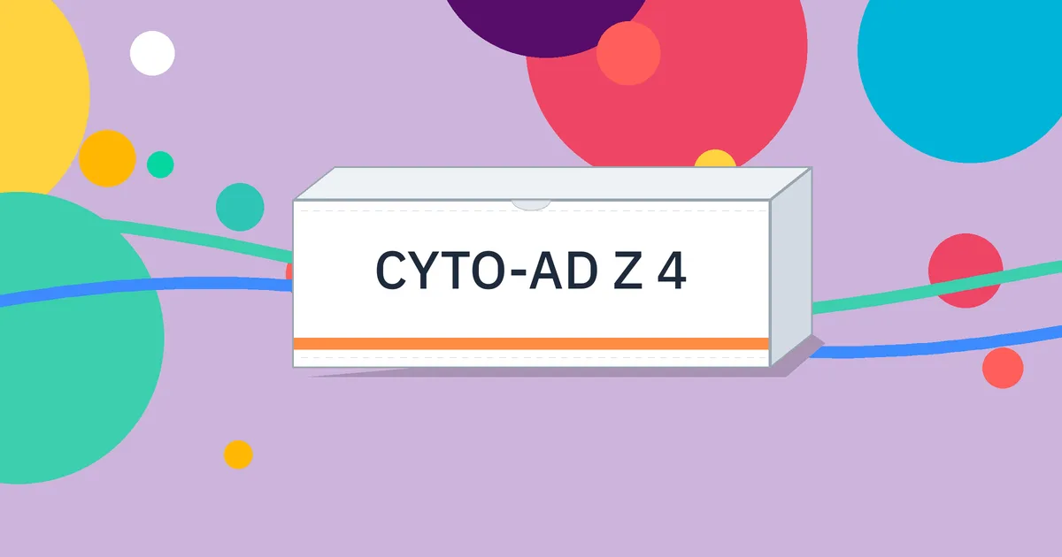 Symbolbild: Packung mit der Aufschrift CYTO-AD Z 4 (PZN 11216588) – Verfügbarkeit und Bezug in Apotheken in Frankfurt am Main